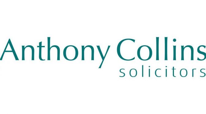 New Partners & First Legal Directors at Anthony Collins Solicitors ...