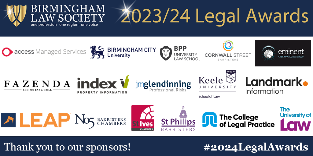 Legal Awards - Birmingham Law Society. One Profession. One Region. One ...